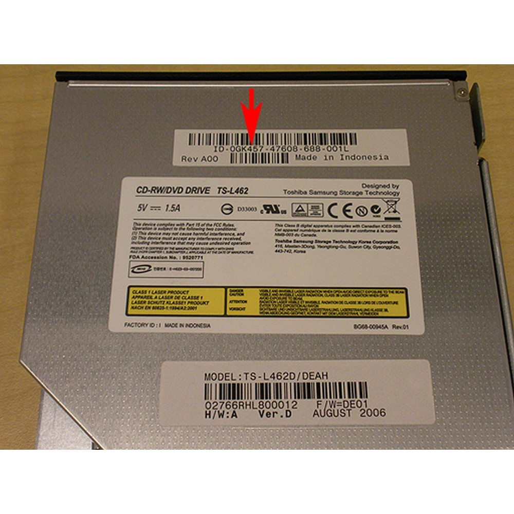 Dell G3185 PowerEdge 2800 CD-RW/DVD-ROM Combo Floppy Drive GK457