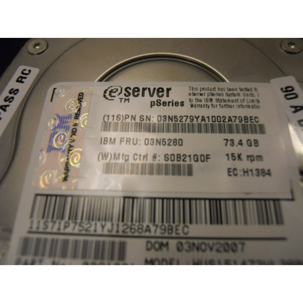 IBM 3278-701X 73GB 15K Ultra320 SCSI Hard Drive