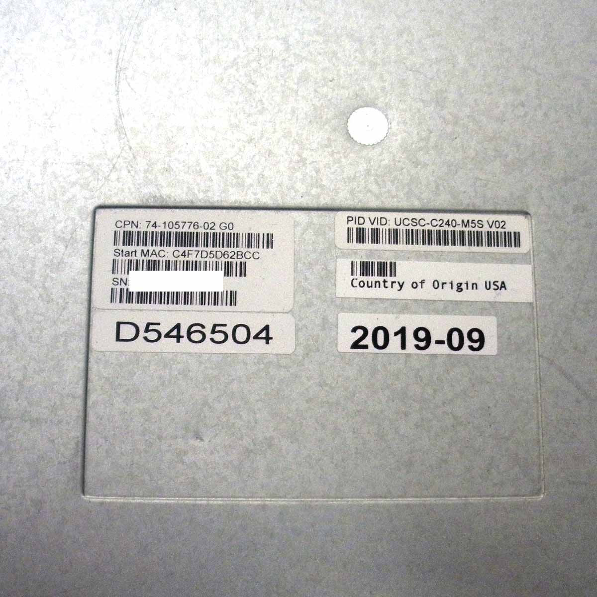 Cisco UCSC-C240-M5S UCS C240 M5 Rack Server - Custom Build to Order