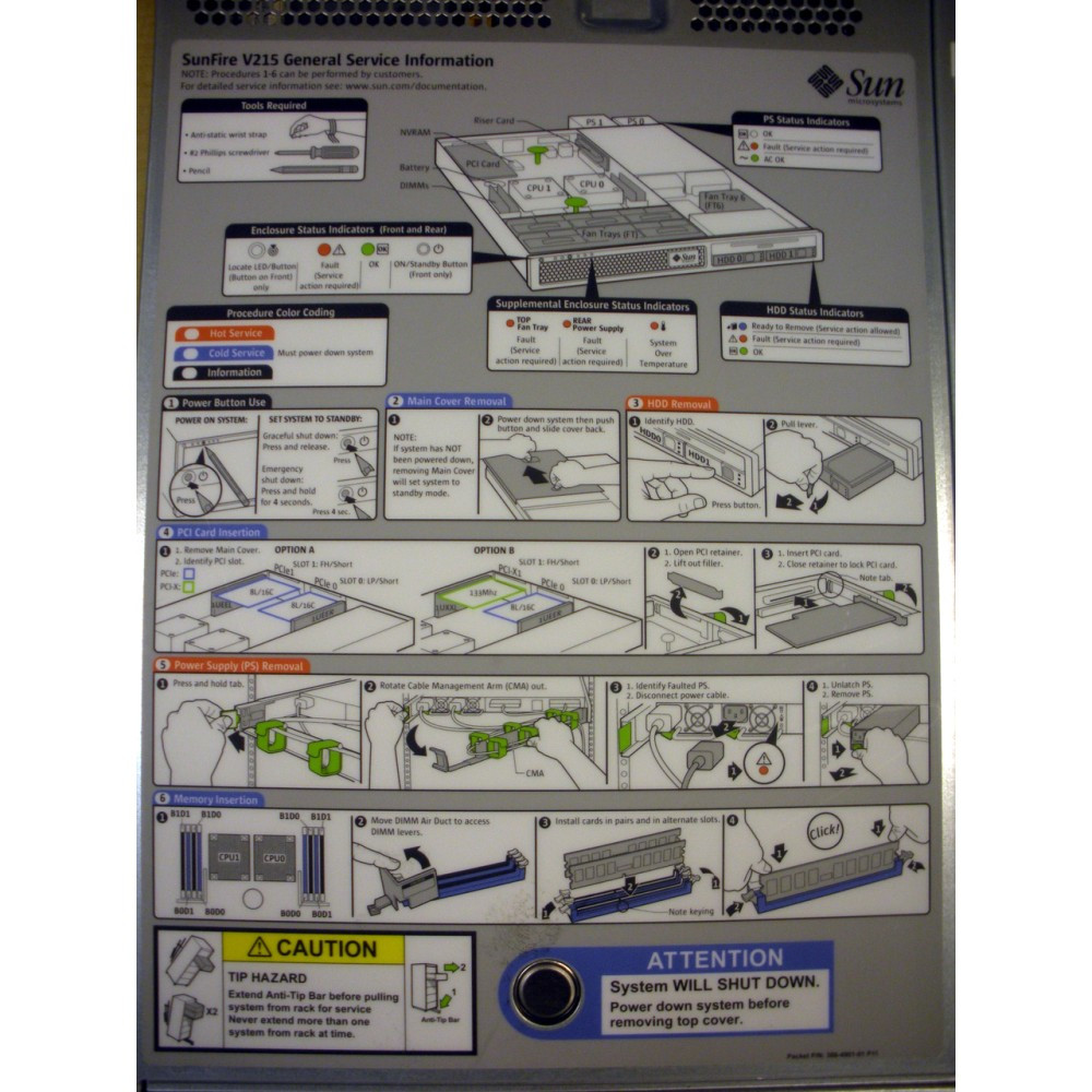 Sun Fire V215 2x 1.5GHz 2GB 2x 73GB Server | Sun Fire V215 Pre ...