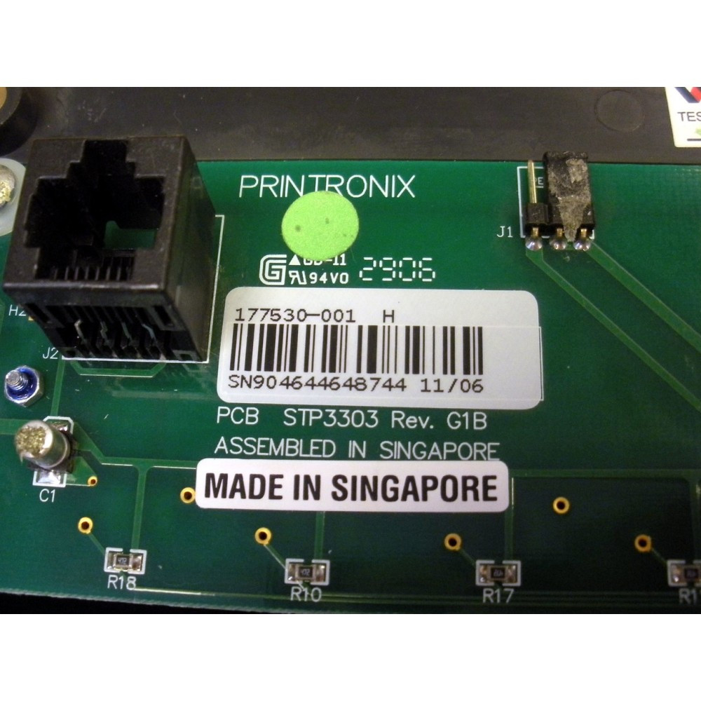 Printronix 177530-001 Control Panel Assembly for Cabinet P7000