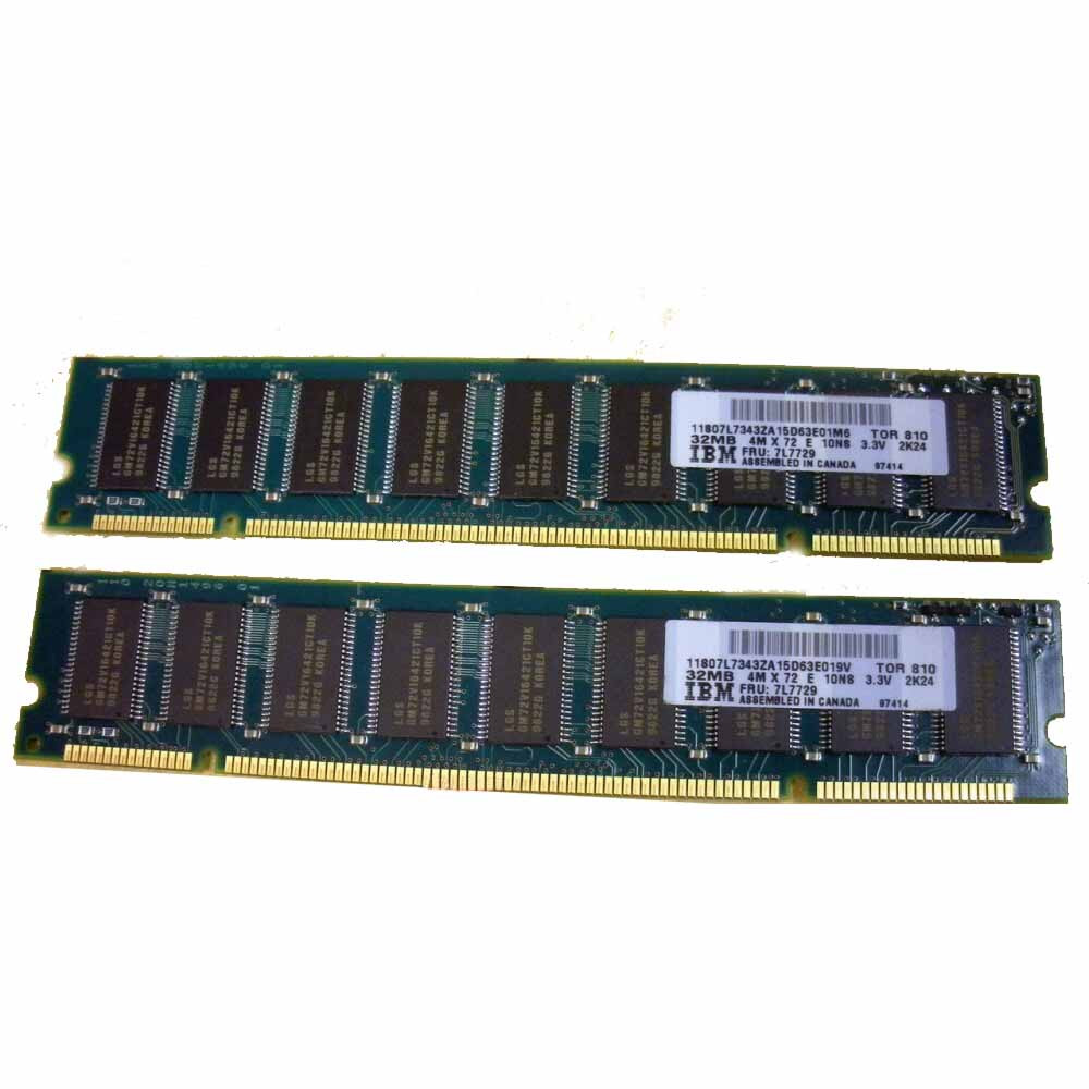 IBM 3110-9402 64MB (2x 32MB) Main Storage Memory Kit 46G0296 39H8312 ...
