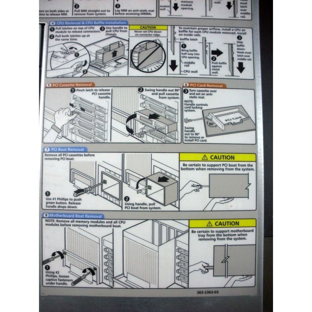 Sun M4000 4x 2.66GHz QC SPARC64 VII+, 7047314 Motherboard, 64GB, 146GB ...