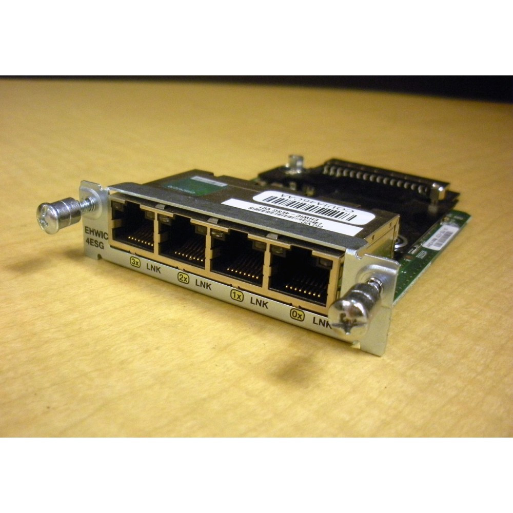 Cisco EHWIC-4ESG 4-Port Gigabit 10/100/1000 High-Speed WAN Card
