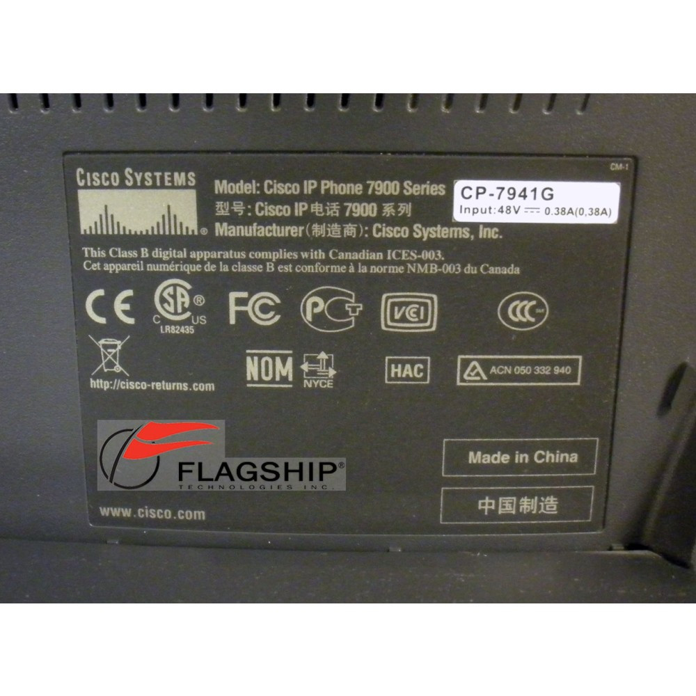 Cisco CP-7941G Unified IP Phone 7941G