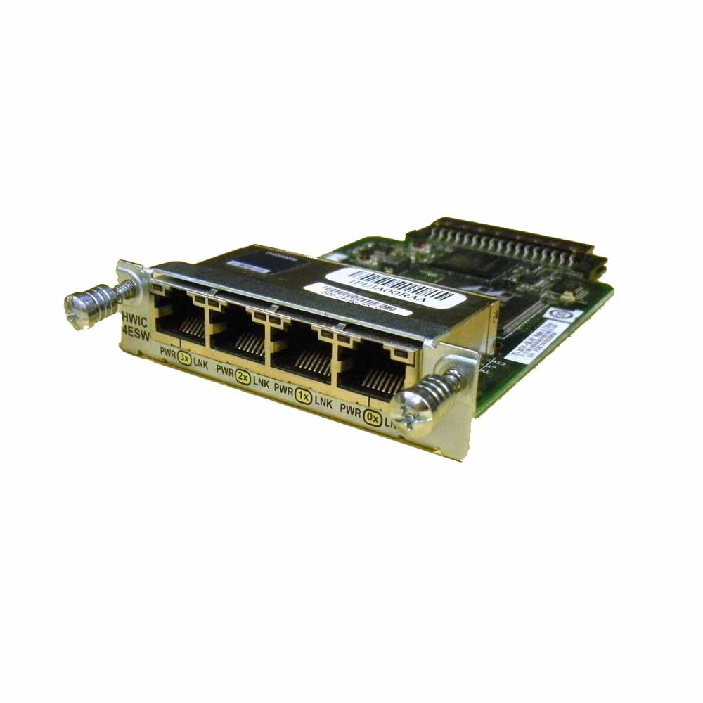Cisco HWIC-4ESW 4 Port 10/100 Ethernet Switch Interface Card