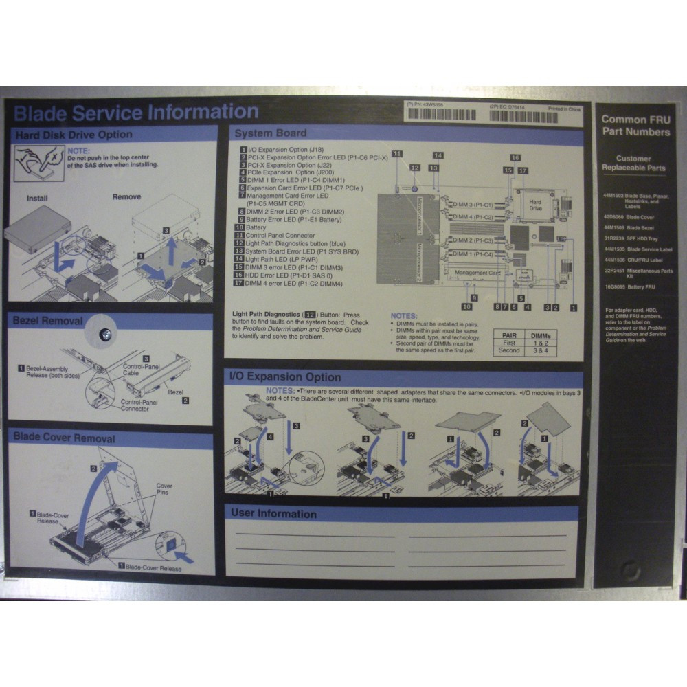 IBM 7998-61X 4-Core 4.0GHz Blade Server JS22 Power6