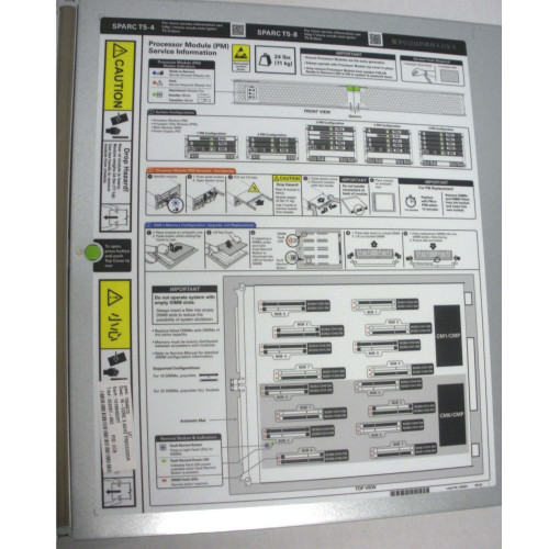SUN ORACLE T5-4 3.6GHz 16-Core Processor Module Assembly 7303729 ...