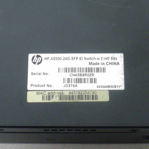 HP JD374A 5500-24G-SFP EI Switch
