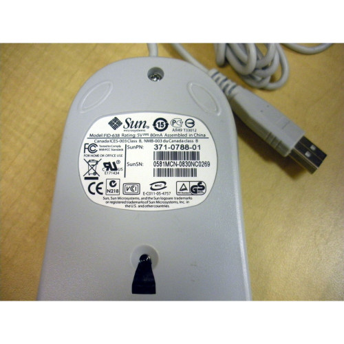 Sun X3731A Type-7 USB PC Keyboard 320-1366 & USB 3-Button Optical Mouse ...