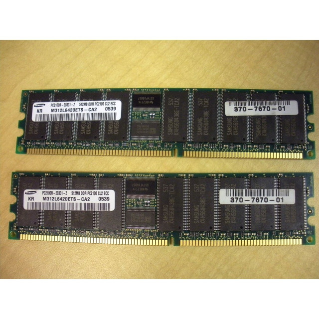 Sun X7703A 1GB (2x 512MB) Memory Kit 370-7670 | Flagship Tech