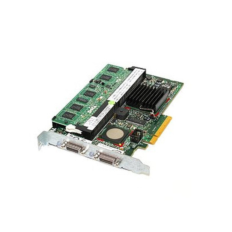 Dell XM768 PERC 5/E SAS 256MB PCI-E Raid Controller for PowerVault ...