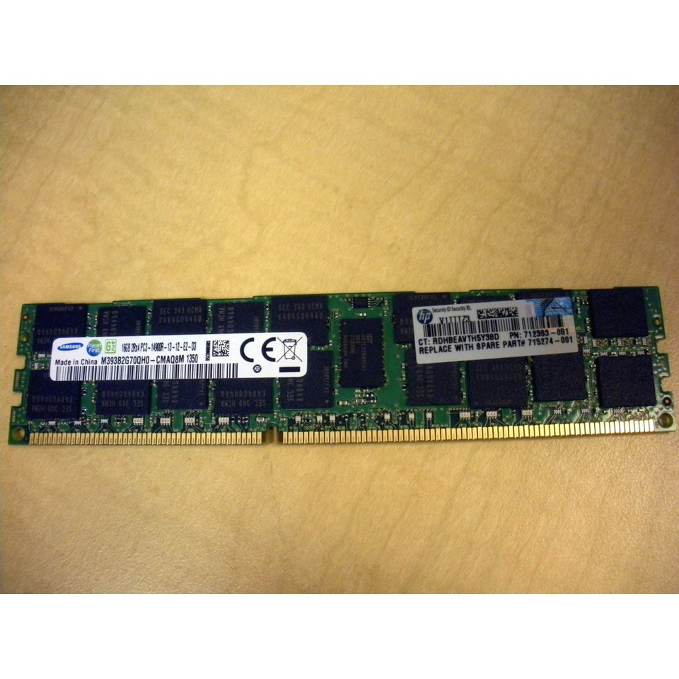 HP 672631-B21 672612-081 684031-001 16GB (1x 16GB) DDR3 PC3-12800R-11 ...