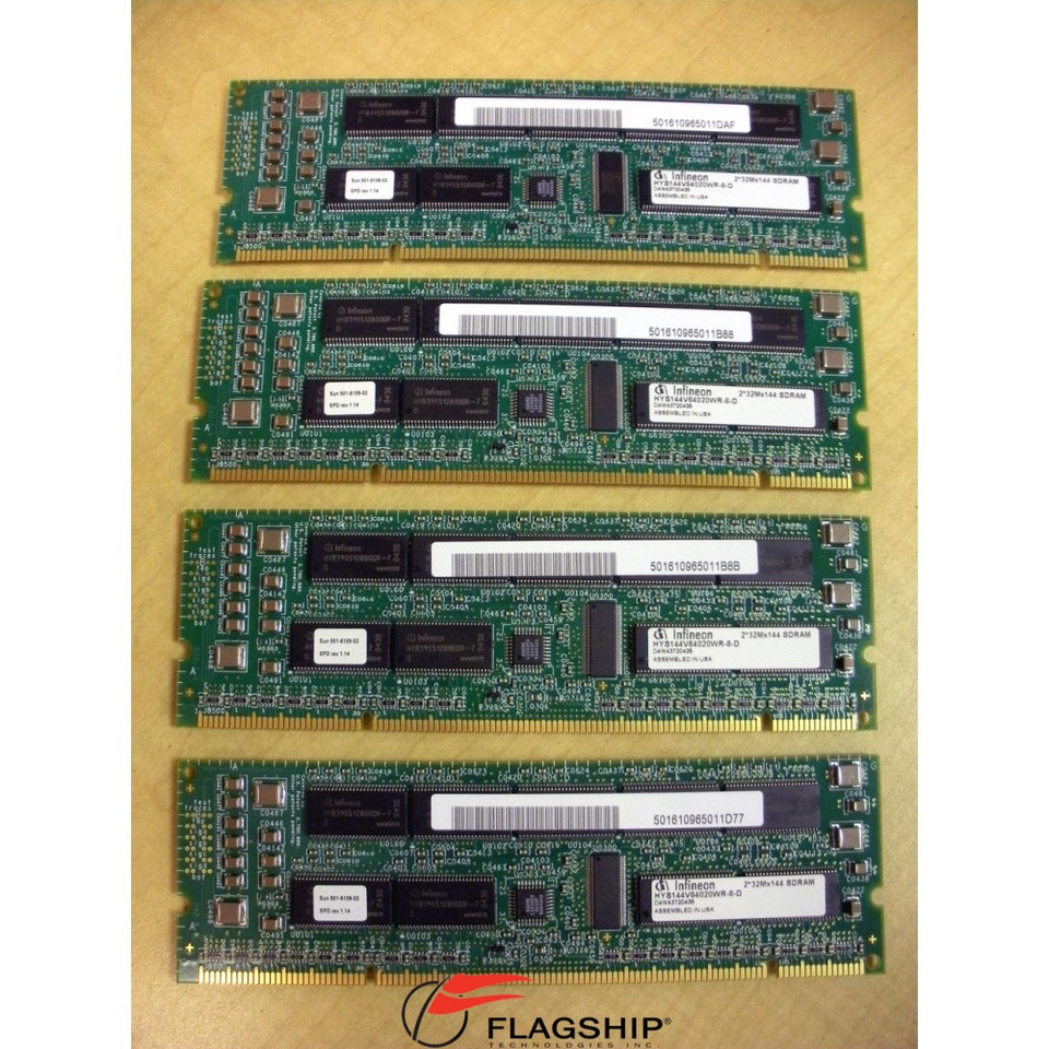 Sun X7056A-Z 4GB (4x 1GB) Memory Kit (501-7386)