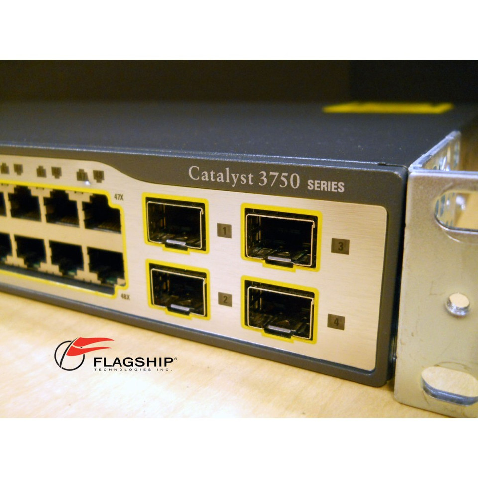 Cisco WS-C3750-48TS-S 48-Port Ethernet 10/100 + 4x SFP | Flagship | Flagship Tech | Flagship ...
