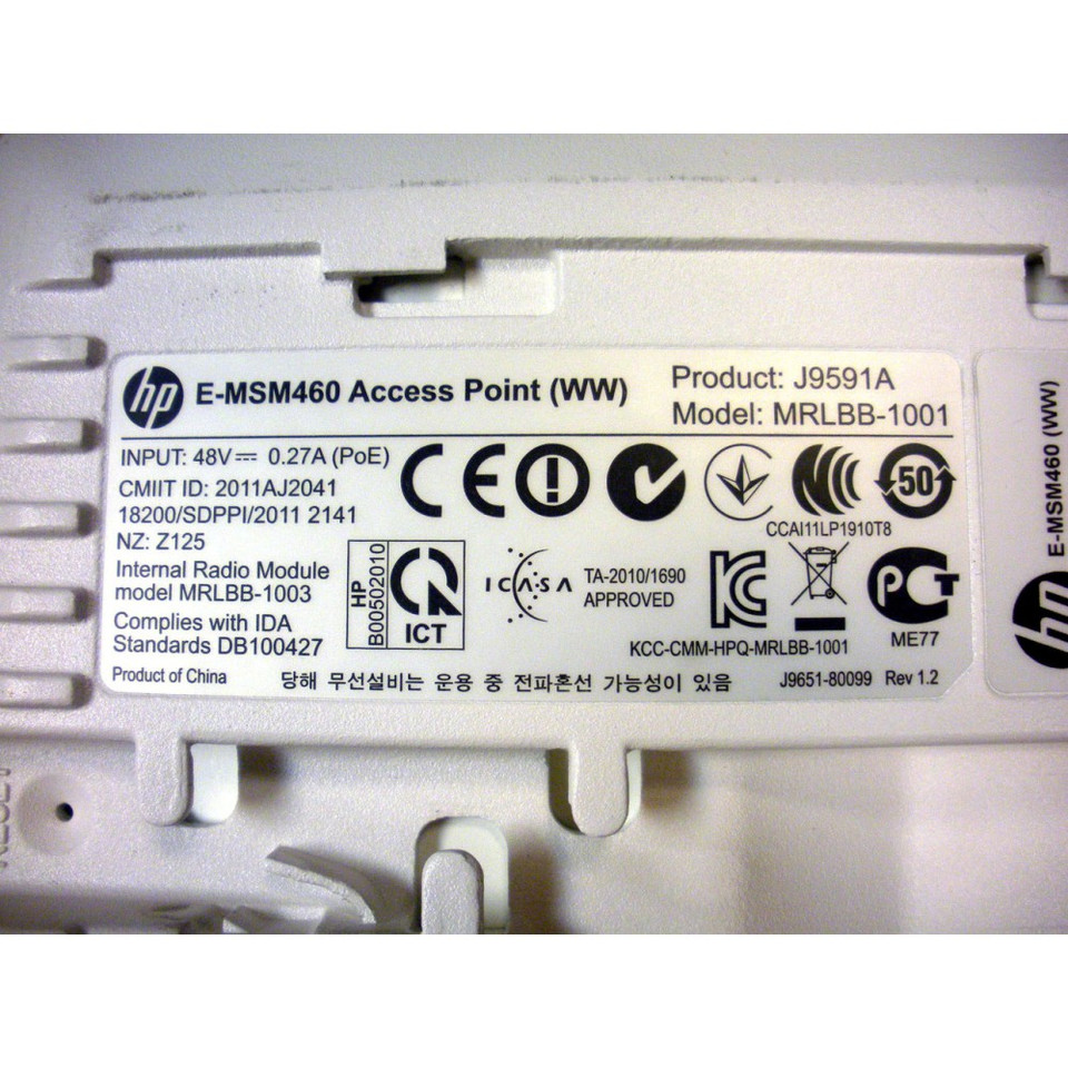 HP J9591A E-MSM460 Access Point (WW) MRLBB-1001