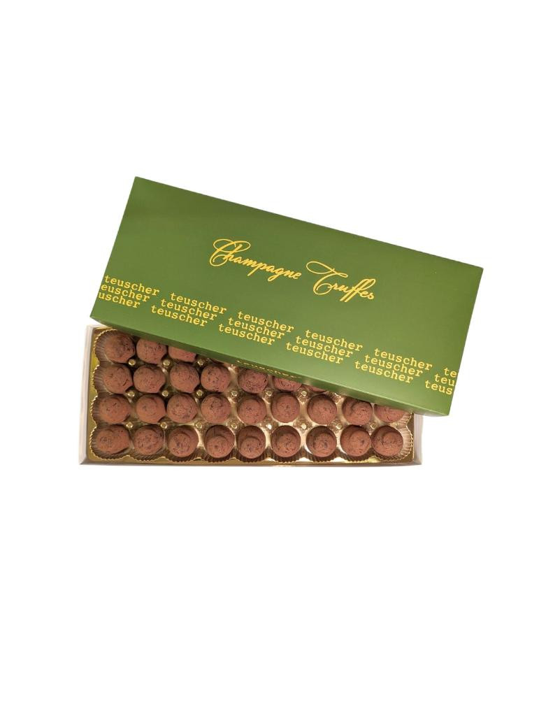 DARK Champagne Truffles Gift Boxes - Teuscher Chocolates Chicago