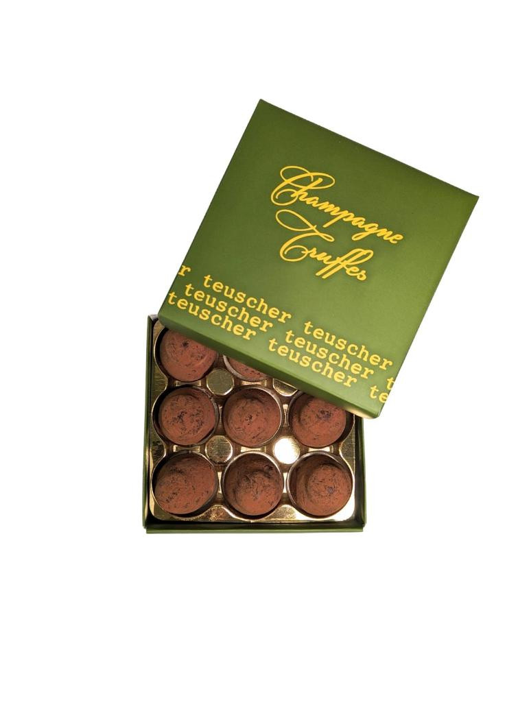 DARK Champagne Truffles Gift Boxes - Teuscher Chocolates Chicago