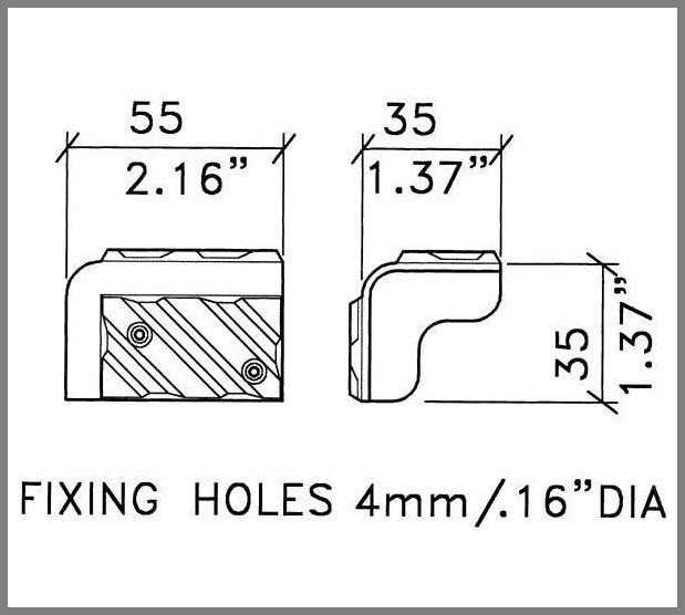 C1539 - LARGE RIBBED PLASTIC STACKING CORNER - DIY Road Cases Store