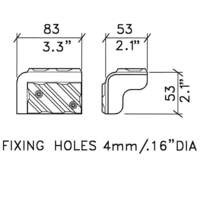C1539 - LARGE RIBBED PLASTIC STACKING CORNER - DIY Road Cases Store