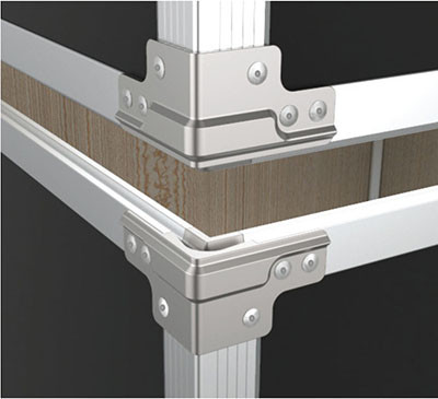 FW15/15B - QUICK CLAMP BRACE SET - MUST USE EXTRUSIONS 3100 & 3103 ...