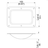 D0946EZ - CASTER DISH - RECESSED - medium size - DIY Road Cases Store