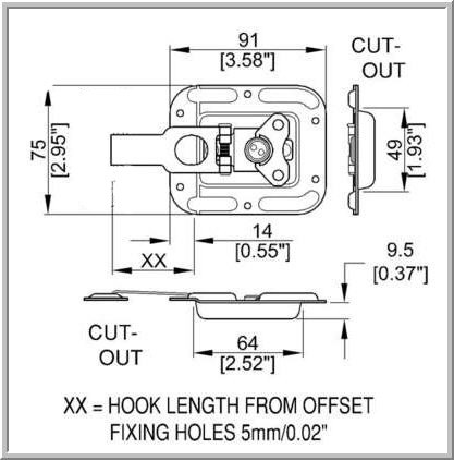 Latches - Recessed Latches - DIY Road Cases Store
