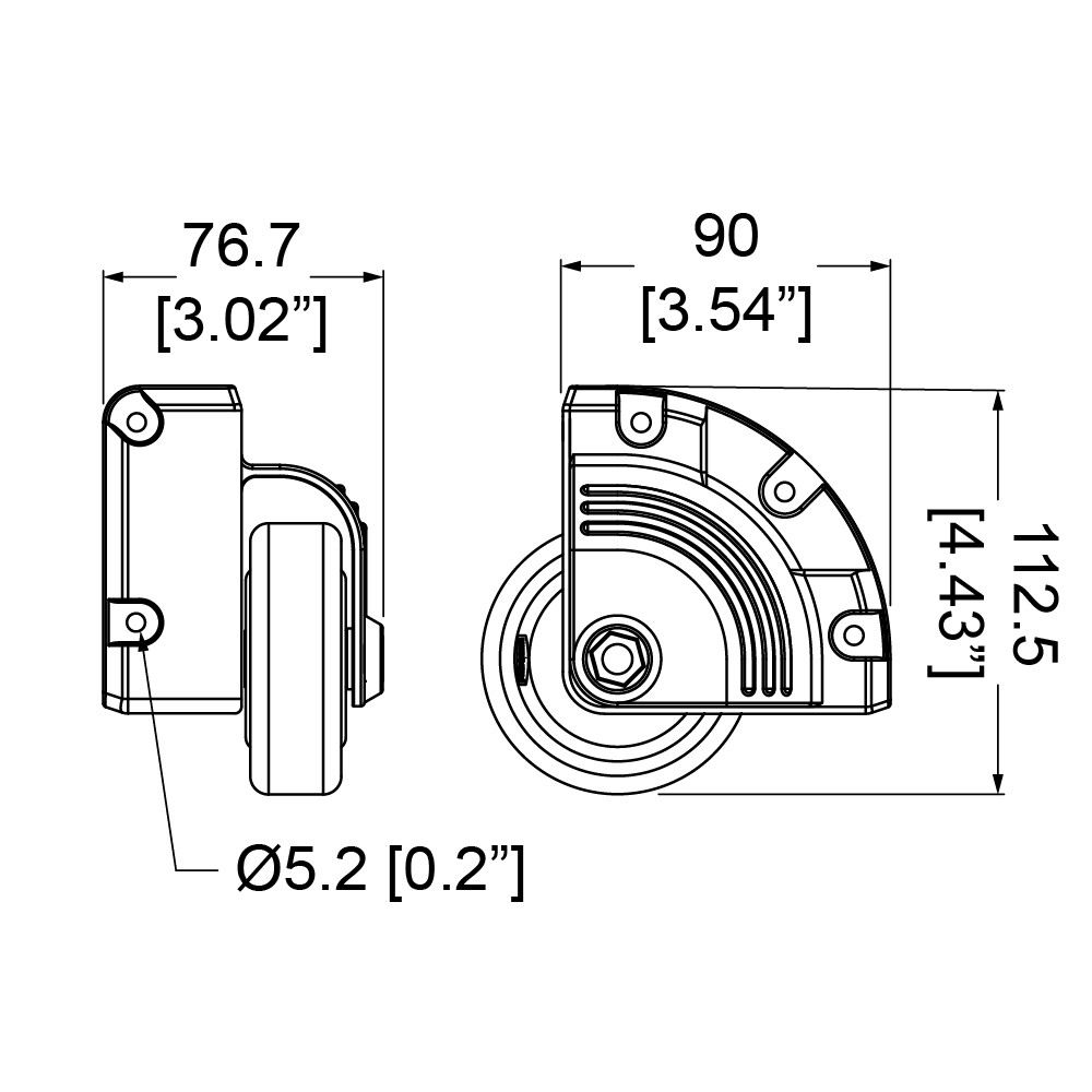 CASTERS - Edge & Corner Casters - DIY Road Cases Store