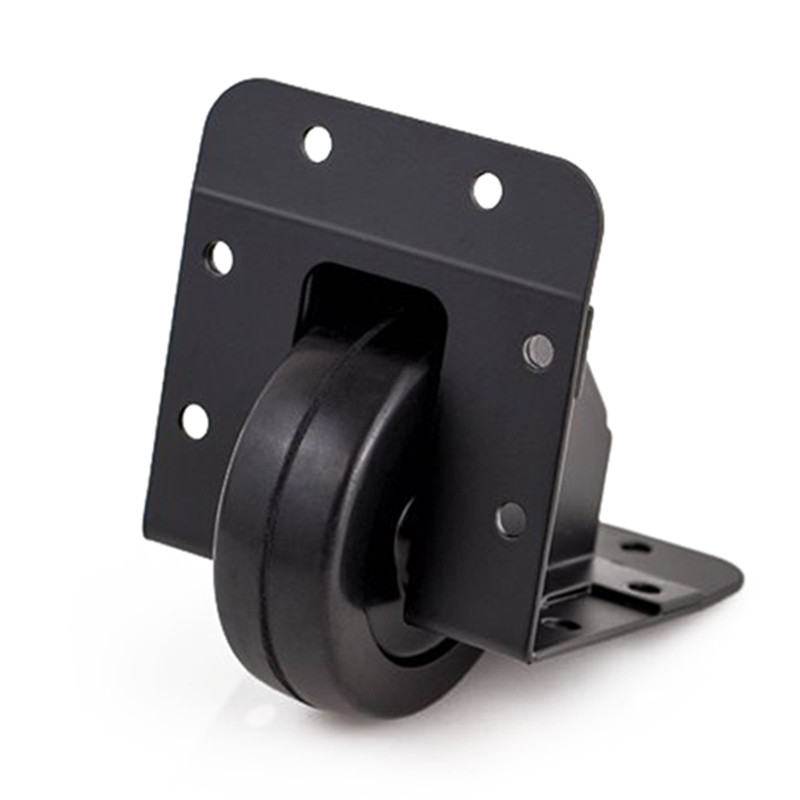 A5251 - EDGE CASTER WITH SKID RUNNER - black - DIY Road Cases Store