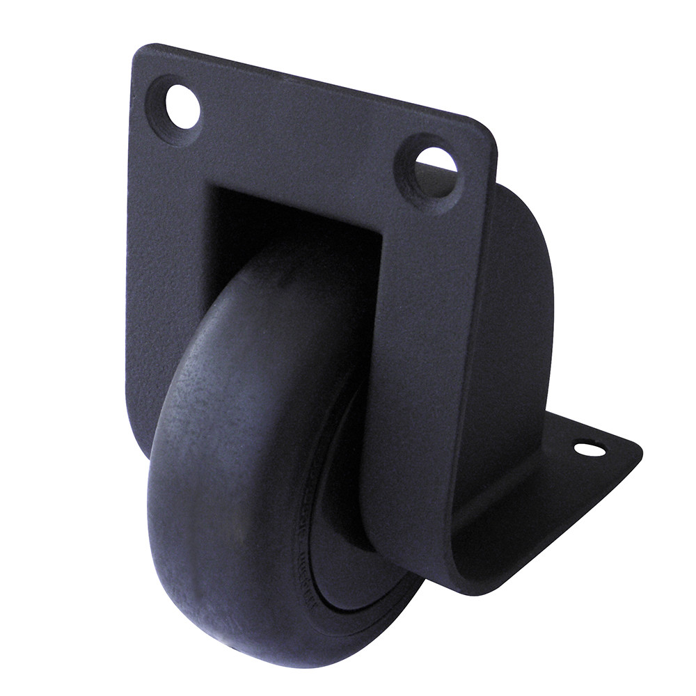 A5251 - EDGE CASTER WITH SKID RUNNER - black - DIY Road Cases Store