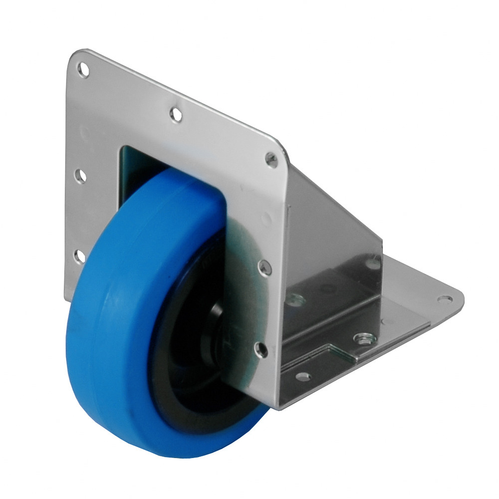 A5251 - EDGE CASTER WITH SKID RUNNER - black - DIY Road Cases Store