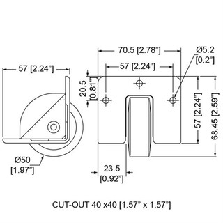CASTERS - Edge & Corner Casters - DIY Road Cases Store