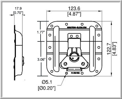 2698 - PADLOCKABLE STRAP HINGE - DIY Road Cases Store