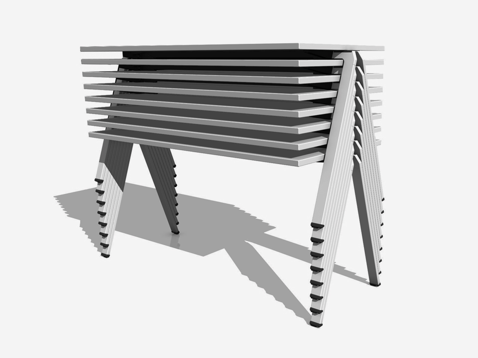 Wiesner Hager Yuno Stacking Table