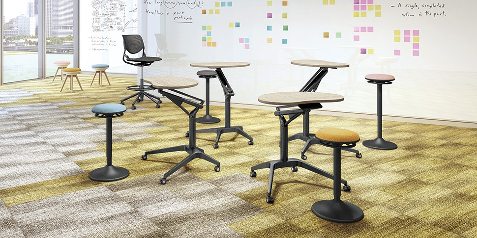 Okamura Risefit Height Adjustable Table - Think Furniture