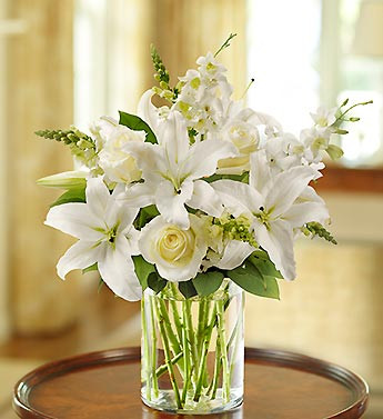 Classic All-White Arrangement - Arizona Rose & Flower Company