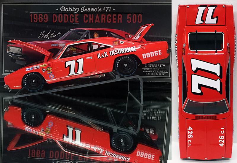 AUTOGRAPHED BOBBY ALLISON 1969 #22 DODGE DAYTONA 1/24 UNIVERSITY OF RACING