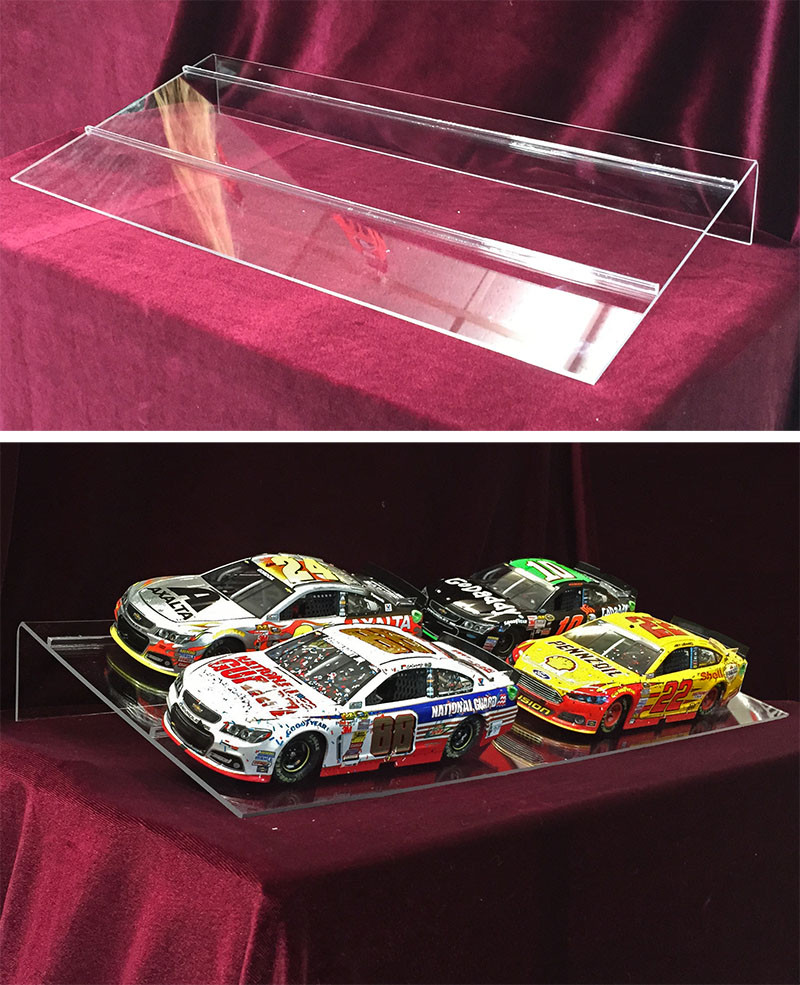 4-CAR EMBANKMENT DISPLAY PLATFORM RISER (FOR 1/24 SCALE DIECASTS)