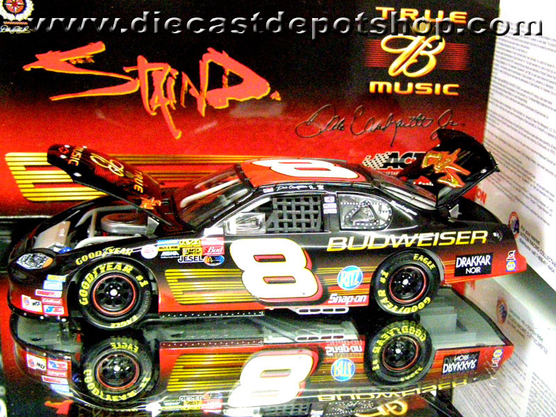 DALE EARNHARDT JR 2003 BLACK BUDWEISER STAIND ROCK-N-ROLL 1/24 ACTION