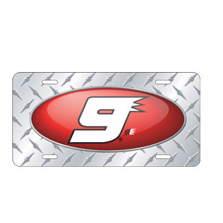 #9 LASER LICENSE PLATE