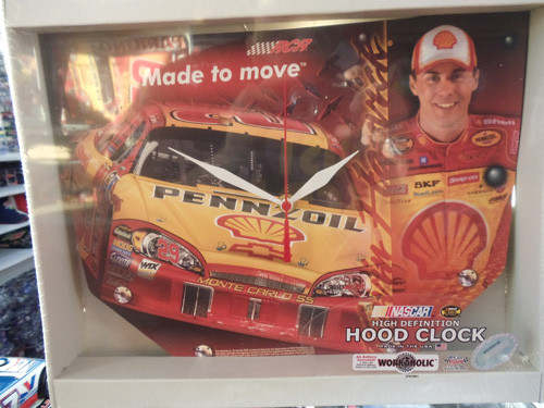 KEVIN HARVICK HIGH DEFINITION HOOD-SHAPED SHELL WALL CLOCK