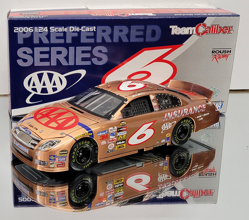 MARK MARTIN 2006 AAA BRICKYARD SPECIAL COPPER 1/24 TEAM CALIBER PREFERRED