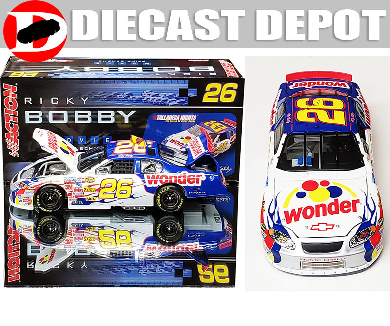 RICKY BOBBY 2006 WONDERBREAD #26 CHEVY - TALLADEGA NIGHTS 1/24 SCALE ...