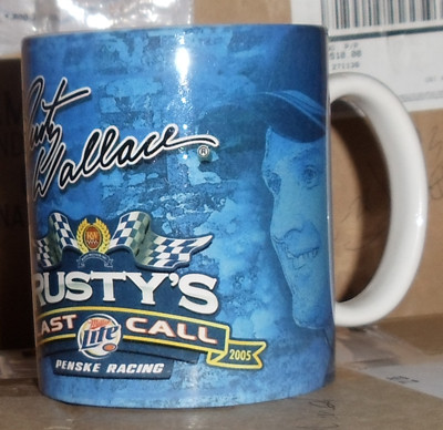 RUSTY WALLACE LAST CALL MUG