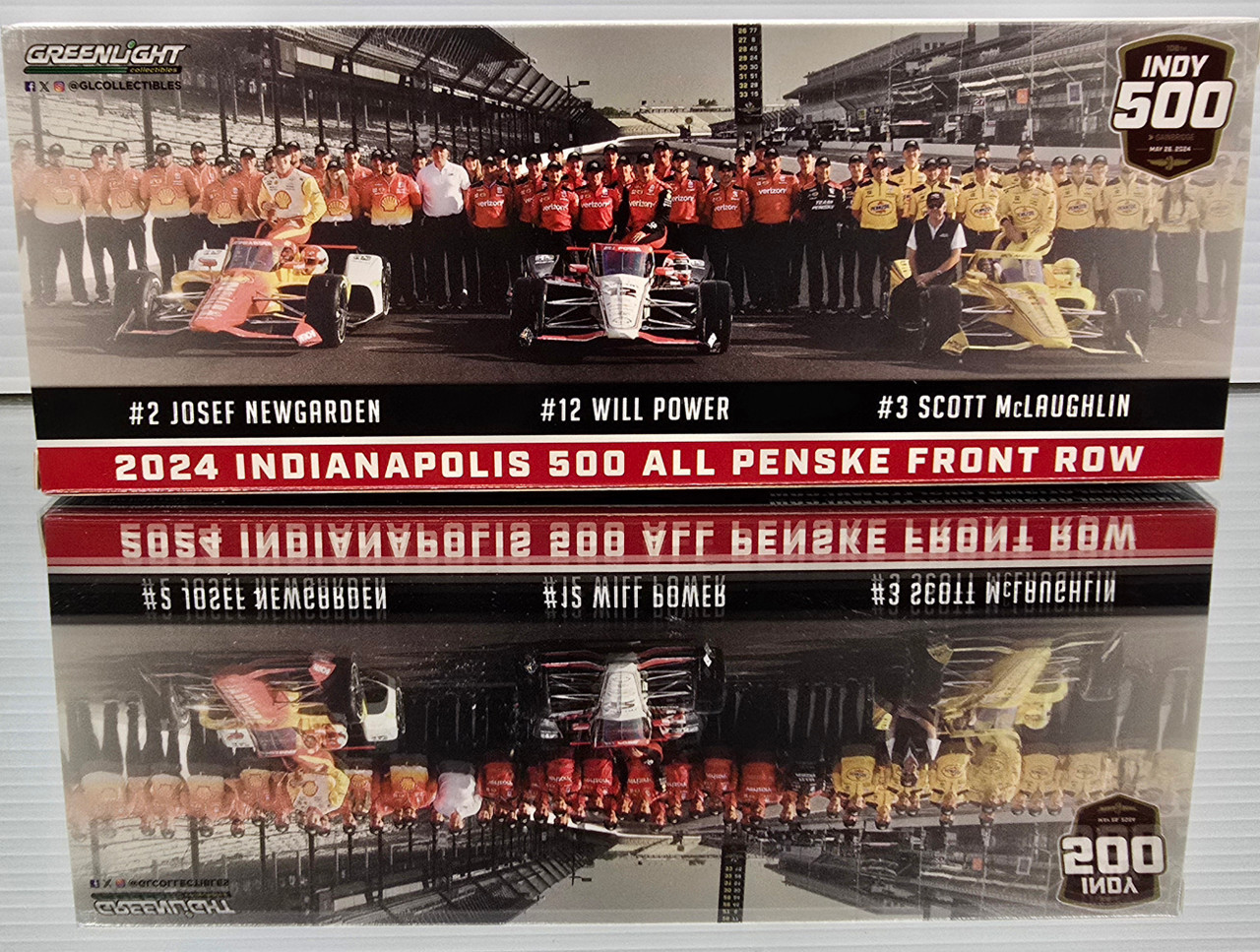 TEAM PENSKE 2024 INDIANAPOLIS 500 FRONT ROW 3-CAR SET 1/64 GREENLIGHT ...