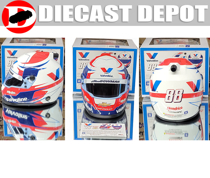 ALEX BOWMAN 2020 VALVOLINE #88 1/2 SCALE MINI REPLICA HELMET