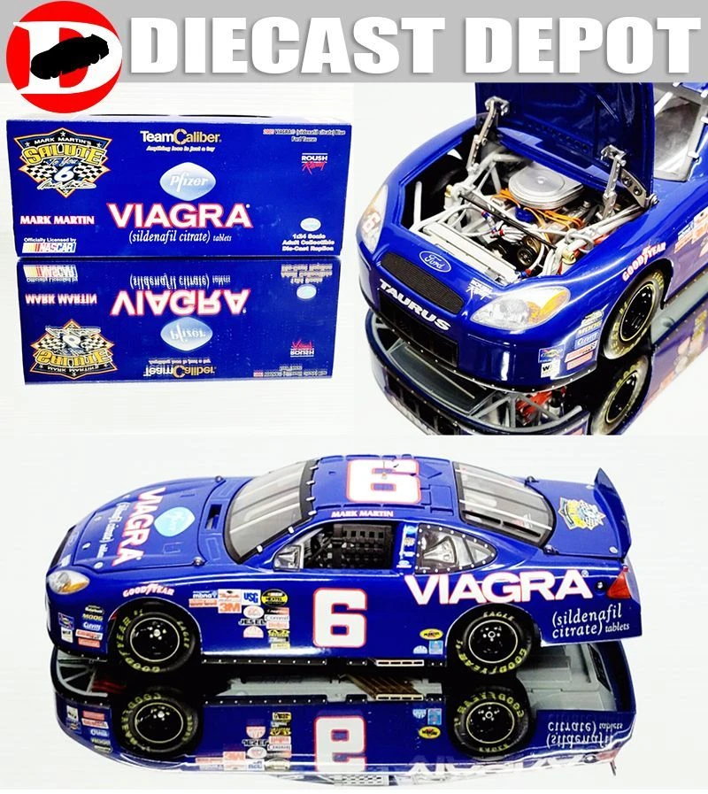 MARK MARTIN 2005 VIAGRA BLUE 1/24 TEAM CALIBER OWNER'S DIECAST (COLLECTION)