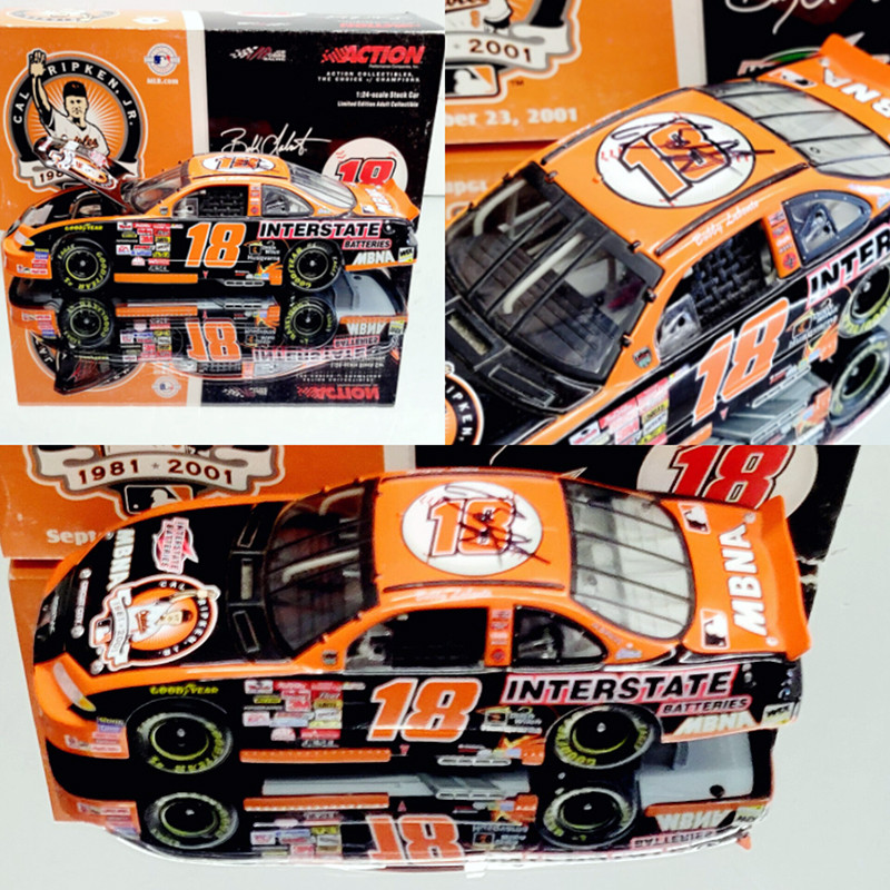 AUTOGRAPHED BOBBY LABONTE 2001 CAL RIPKEN FAREWELL SPECIAL 1/24 ACTION