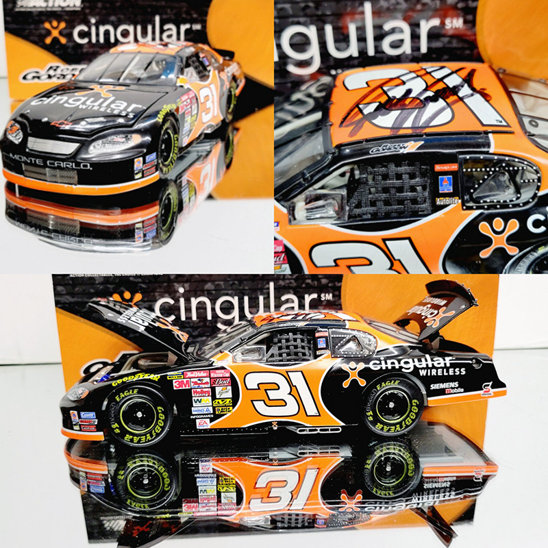 AUTOGRAPHED ROBBY GORDON 2003 CINGULAR 1/24 ACTION DIECAST