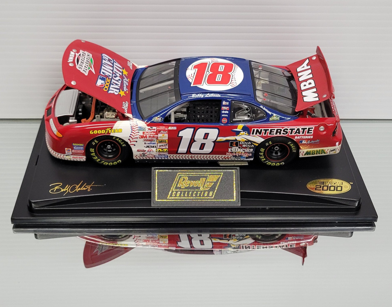BOBBY LABONTE 2000 MLB ALLSTAR 1/24 REVELL DIECAST W/ BASEBALL
